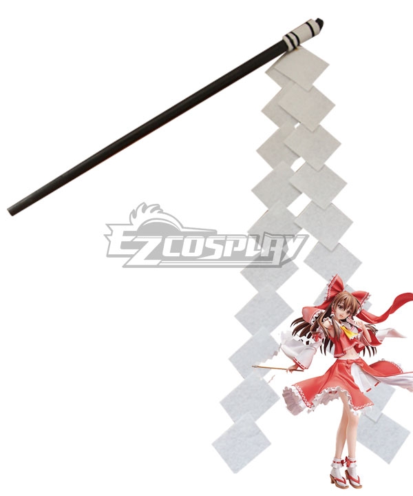 Touhou Project Black Hakurei Reimu Whisk Cosplay Weapon Prop