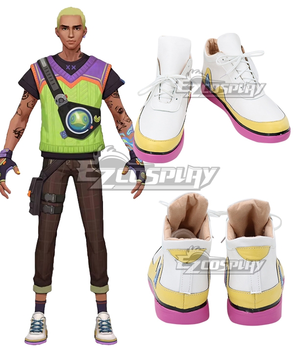 Valorant Gekko White Cosplay Shoes