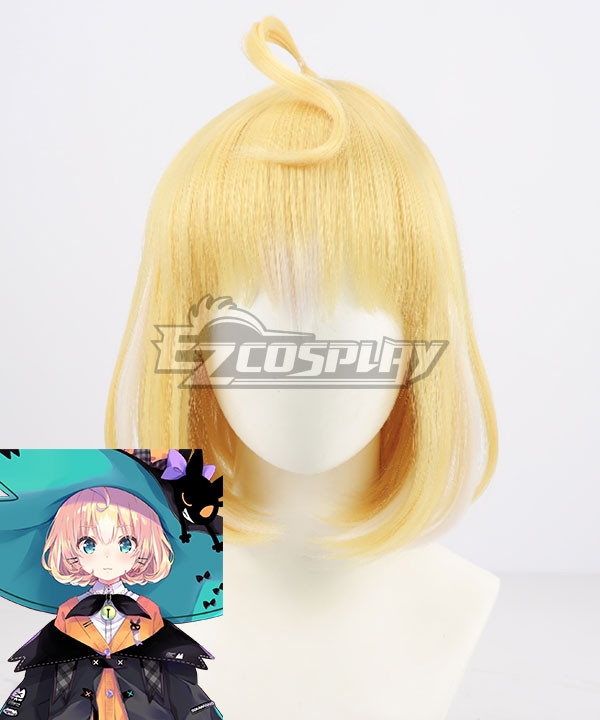 Virtual YouTuber NIJISANJI Millie Parfait Yellow Cosplay Wig