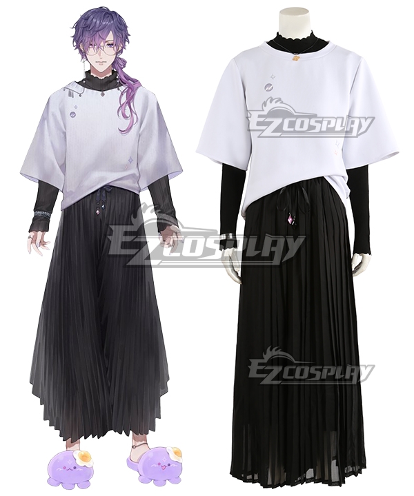 Virtual YouTuber NIJISANJI Noctxy Uki VioletaNew Outfit Cosplay Costume