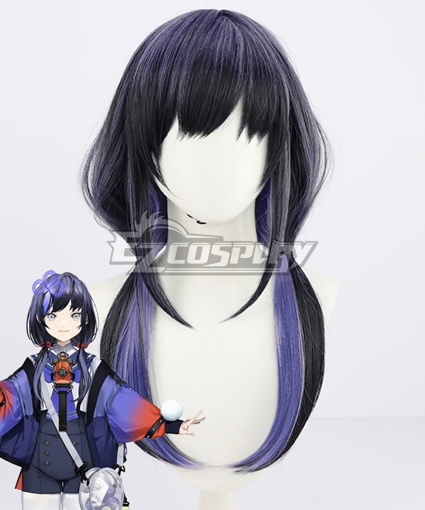 Virtual YouTuber NIJISANJI Ponto Nei Purple Cosplay Wig