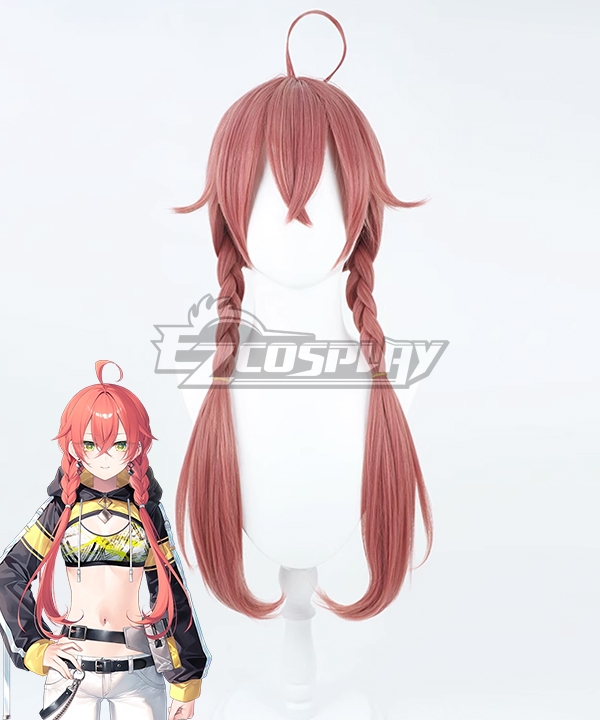 Virtual YouTuber NIJISANJI Shishido Akari Pink Cosplay Wig