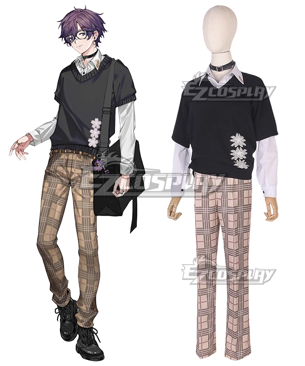 Virtual YouTuber VTuber Shoto Shxtou Spring Outfit Black Cosplay Costume