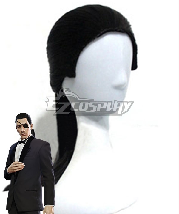 Yakuza Goro Majima Black Cosplay Wig
