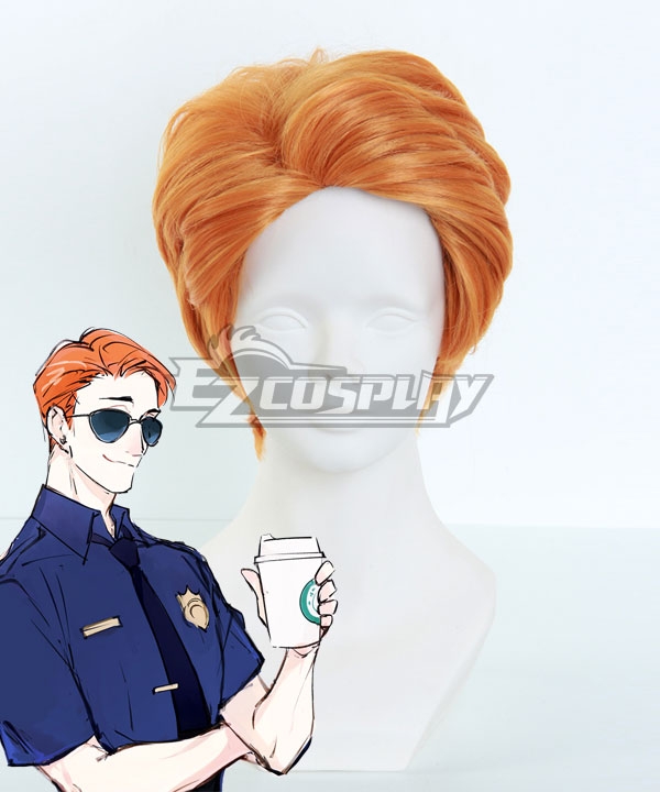 Disney Zootopia Nicholas P.Wilde Fox Nick Orange Cosplay Wig 410J