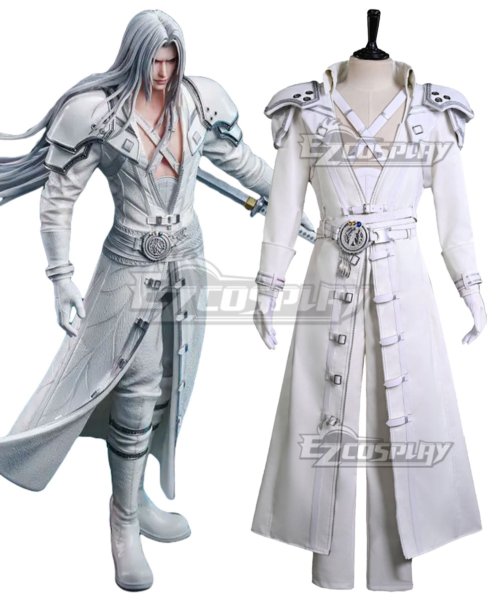 Final Fantasy VII Ever Crisis FF7EC Sephiroth Angel Ver. White Outfit Cosplay Costume
