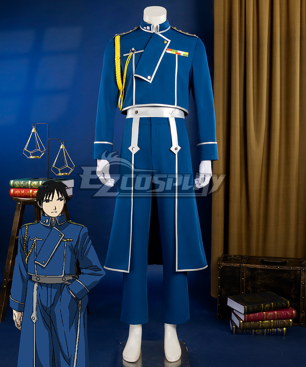Fullmetal Alchemist Roy Mustang Military Cosplay Costume