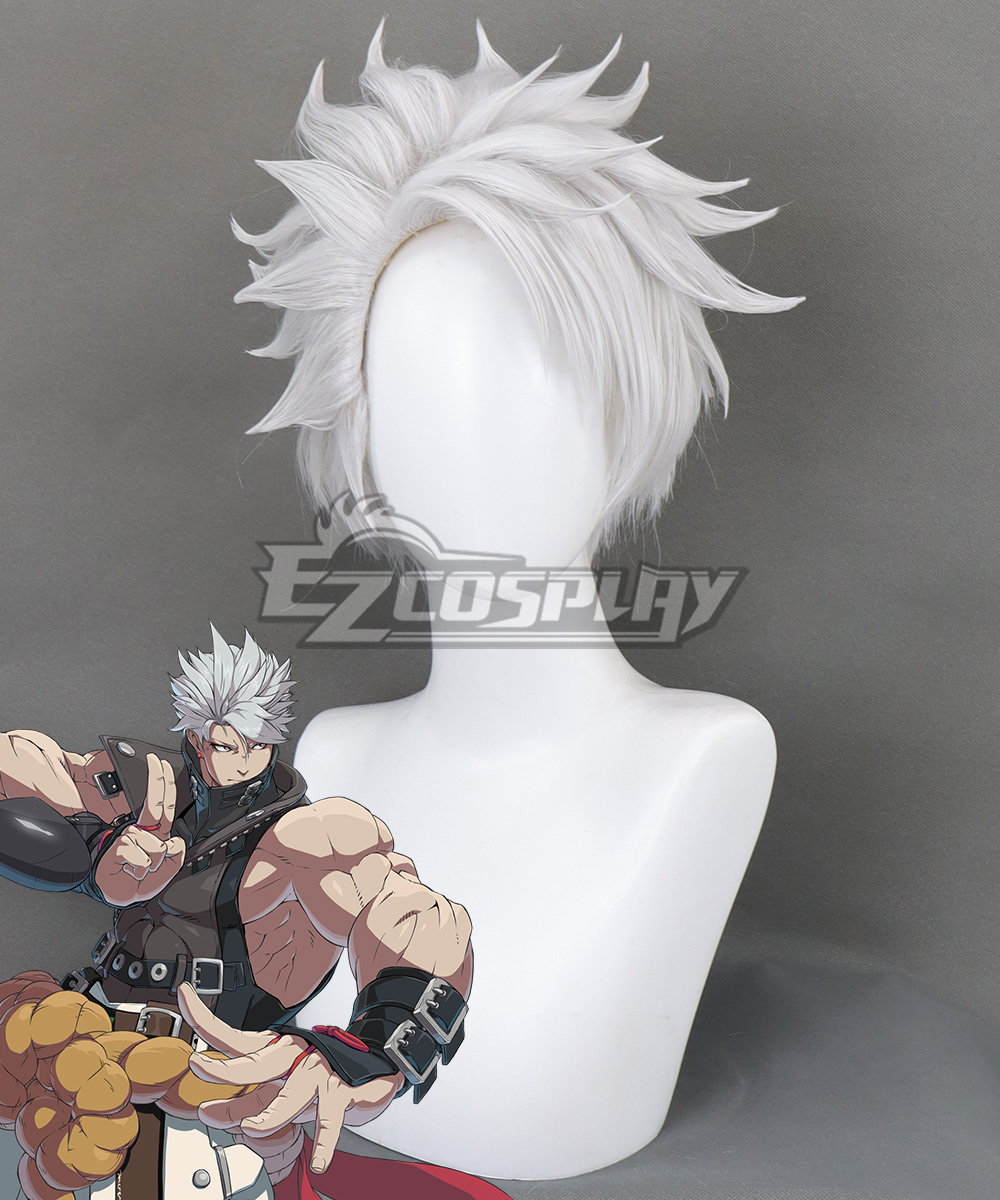 Guilty Gear STRIVE GGST Chipp Zanuff Silver Cosplay Wig