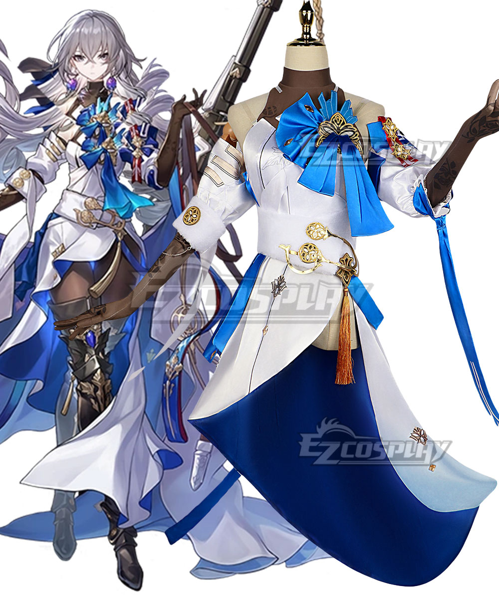 Honkai: Star Rail Bronya Blue White Cosplay Costume