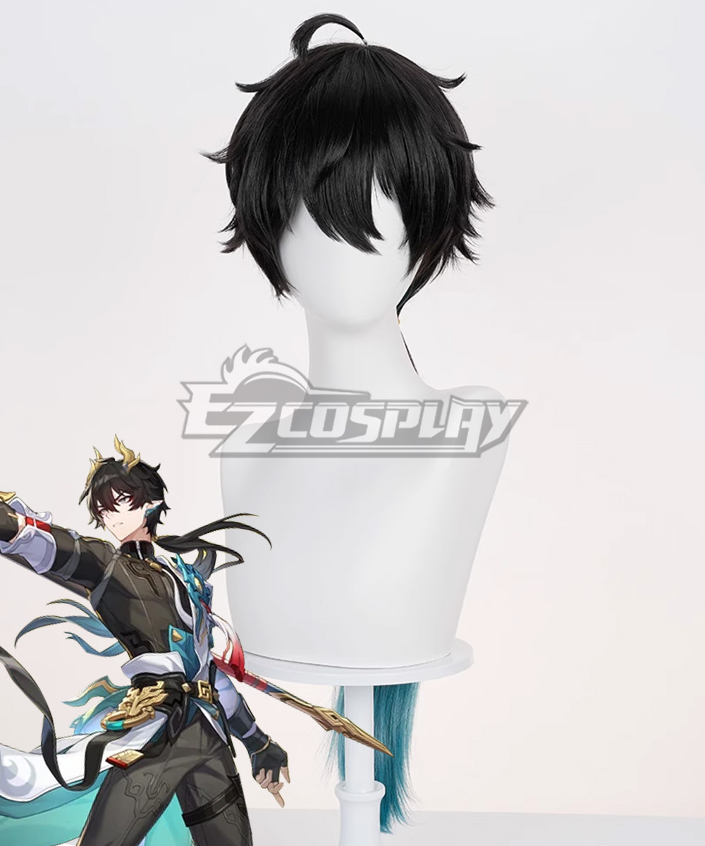 Honkai Star Rail Dan Heng • Permansor Terrae Black Cosplay Wig