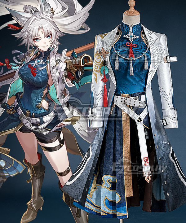 Honkai: Star Rail Boothill Black White Cosplay Wig