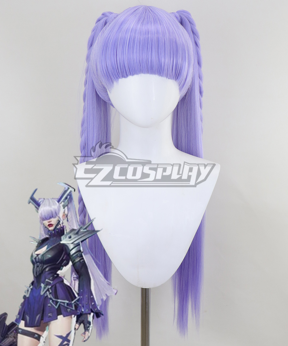 Marvel Rivals Magik PunkChild Purple Cosplay Wig