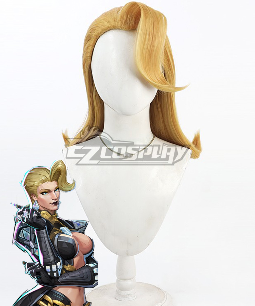 Marvel Rivals White Queen Emma Frost X-Revolution Golden Cosplay Wig