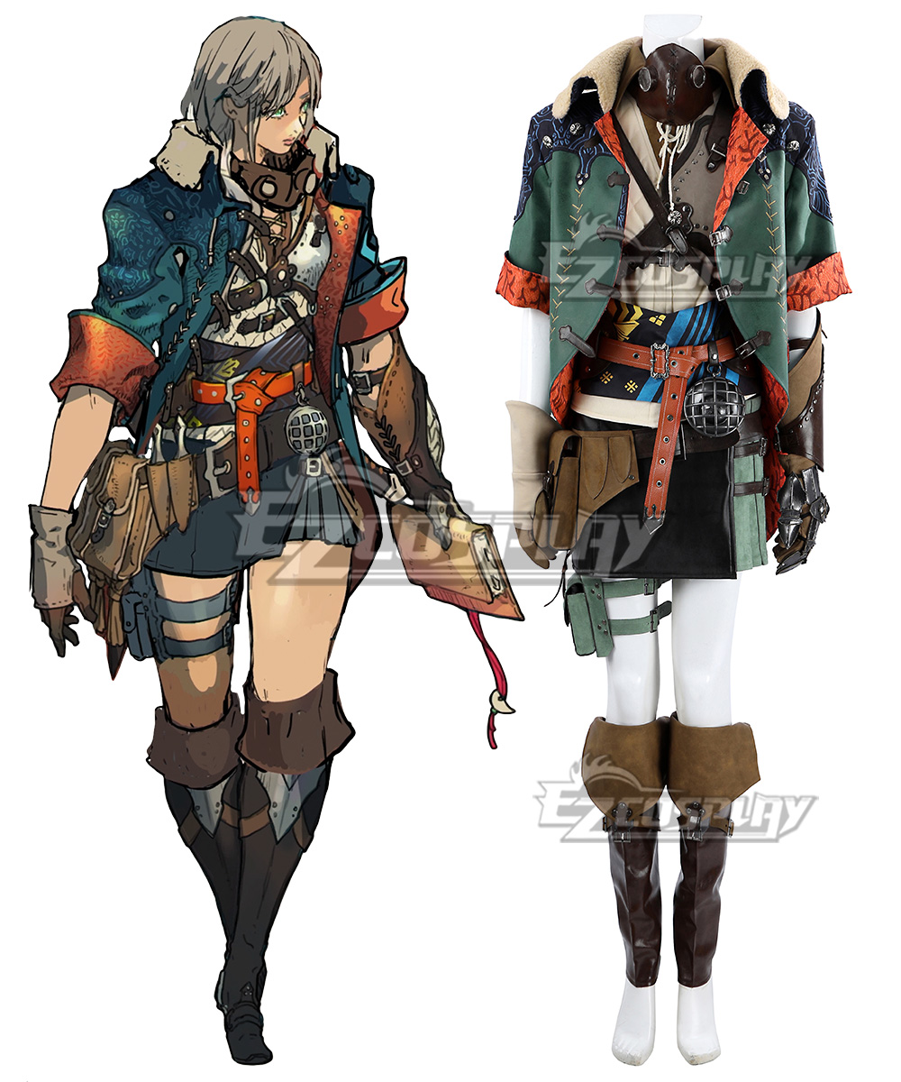 MH Wilds Hunter Hope Set Female Cosplay Costume