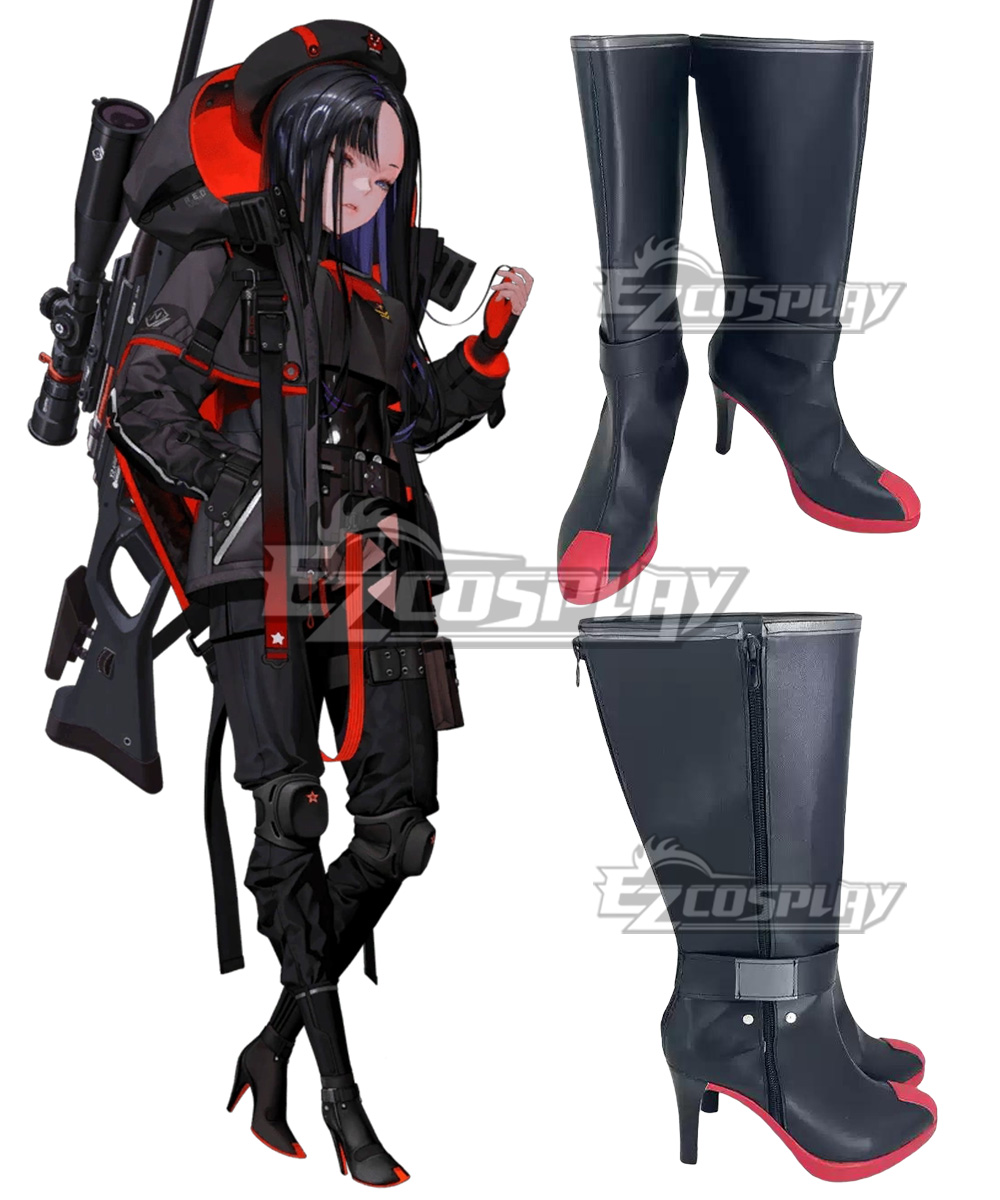 Nikke the Goddess of Victory Eunhwa Black Cosplay Shoes