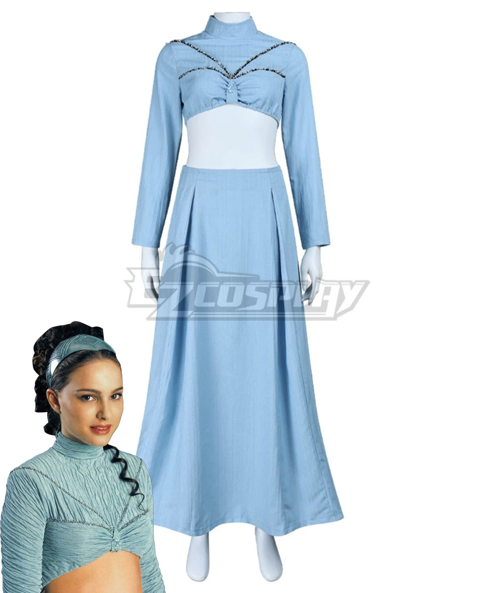 Star Wars Padme Amidala Black Corset Dress Cosplay Costume