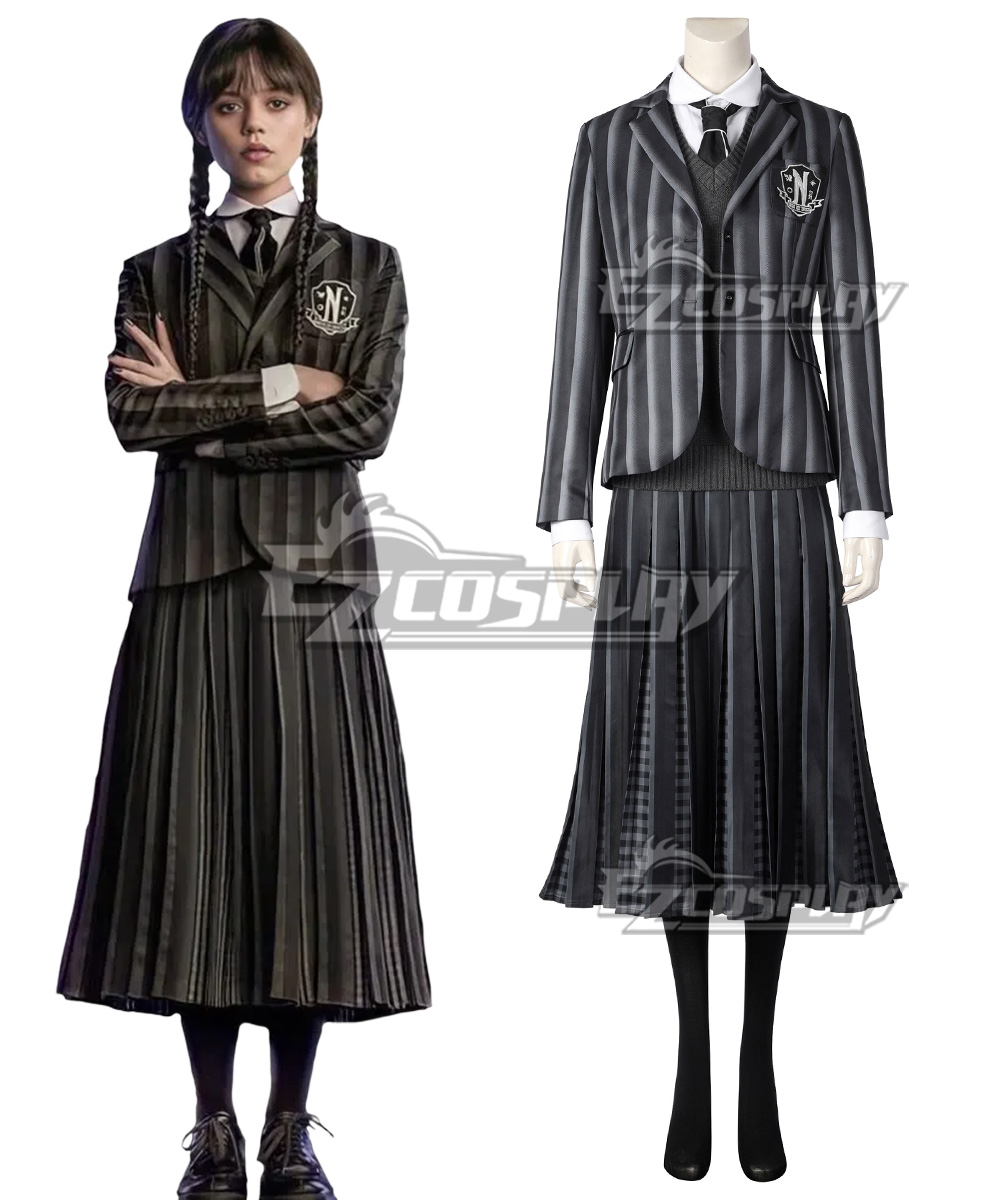 Wednesday Wednesday Uniform Black Cosplay Costume