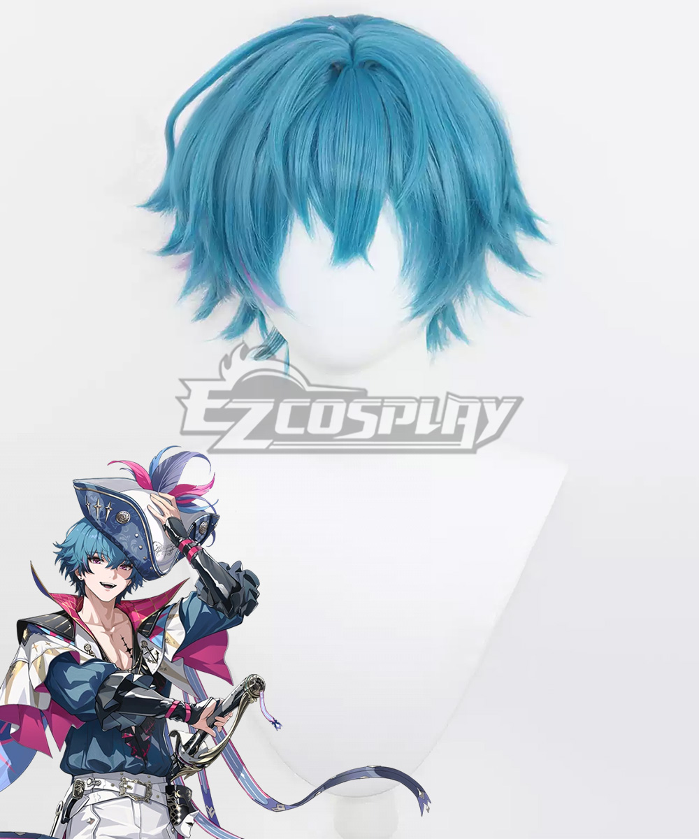 Wuthering Waves Brant Blue Cosplay Wig