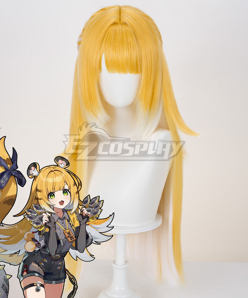 Zenless Zone Zero Ju Fufu Yellow Cosplay Wig