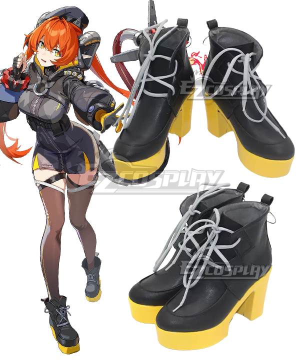 Zenless Zone Zero Orphie Magnusson Black Cosplay Shoes