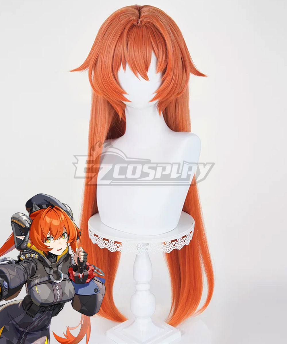 Zenless Zone Zero Orphie Magnusson Orange Cosplay Wig